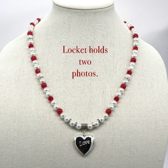 My Bead Emporium | Jewelry | Necklace With Heart Locket Beads And ...